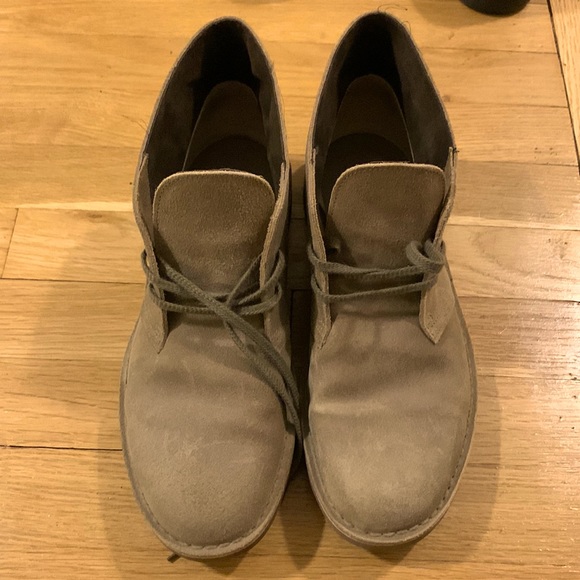 Clarks | Shoes | Beige Suede Leather Clark Desert Boots | Poshmark